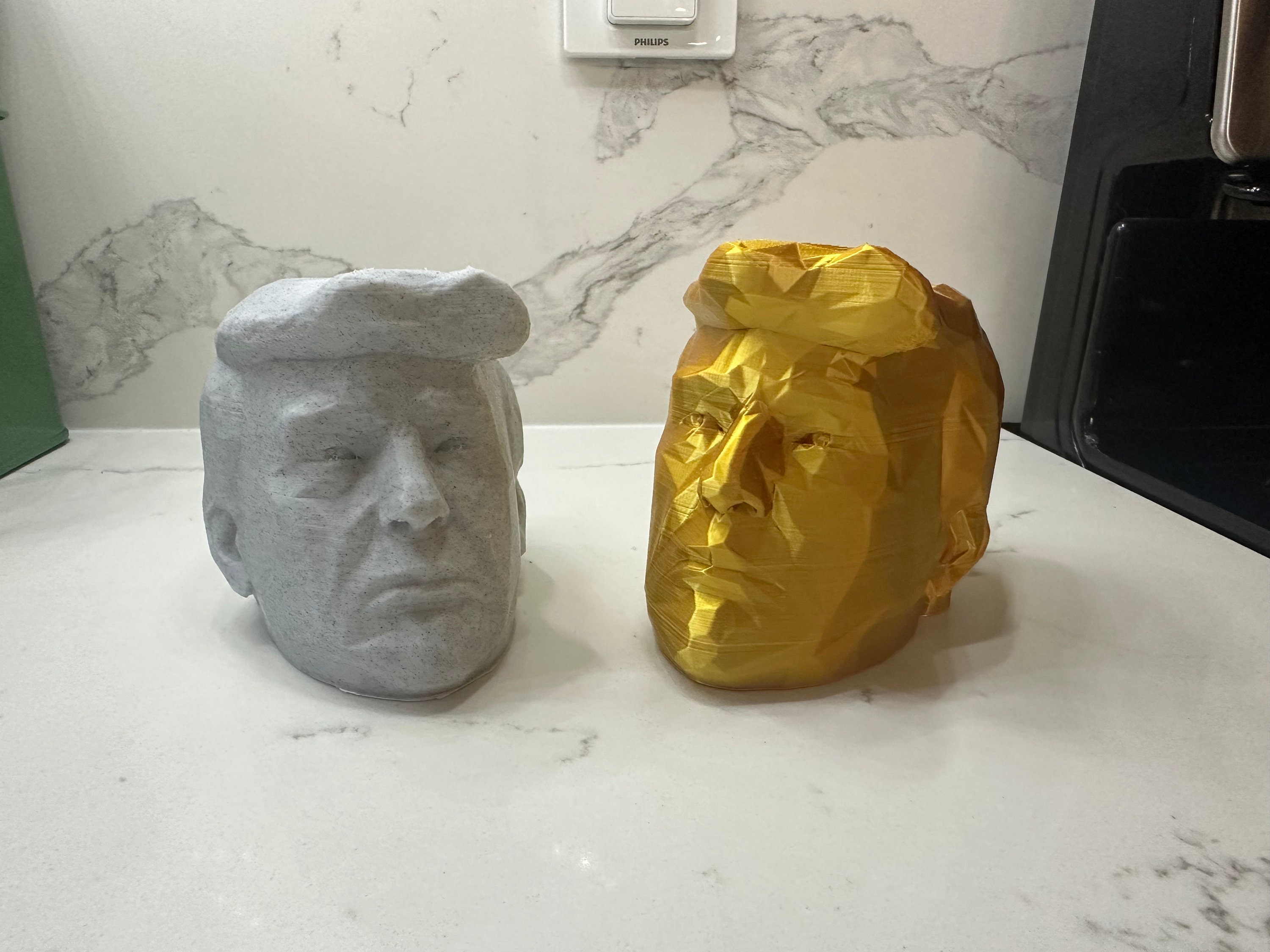 Stylized Sculpture of Donald Trump's Head (3D Printed) - Etsy