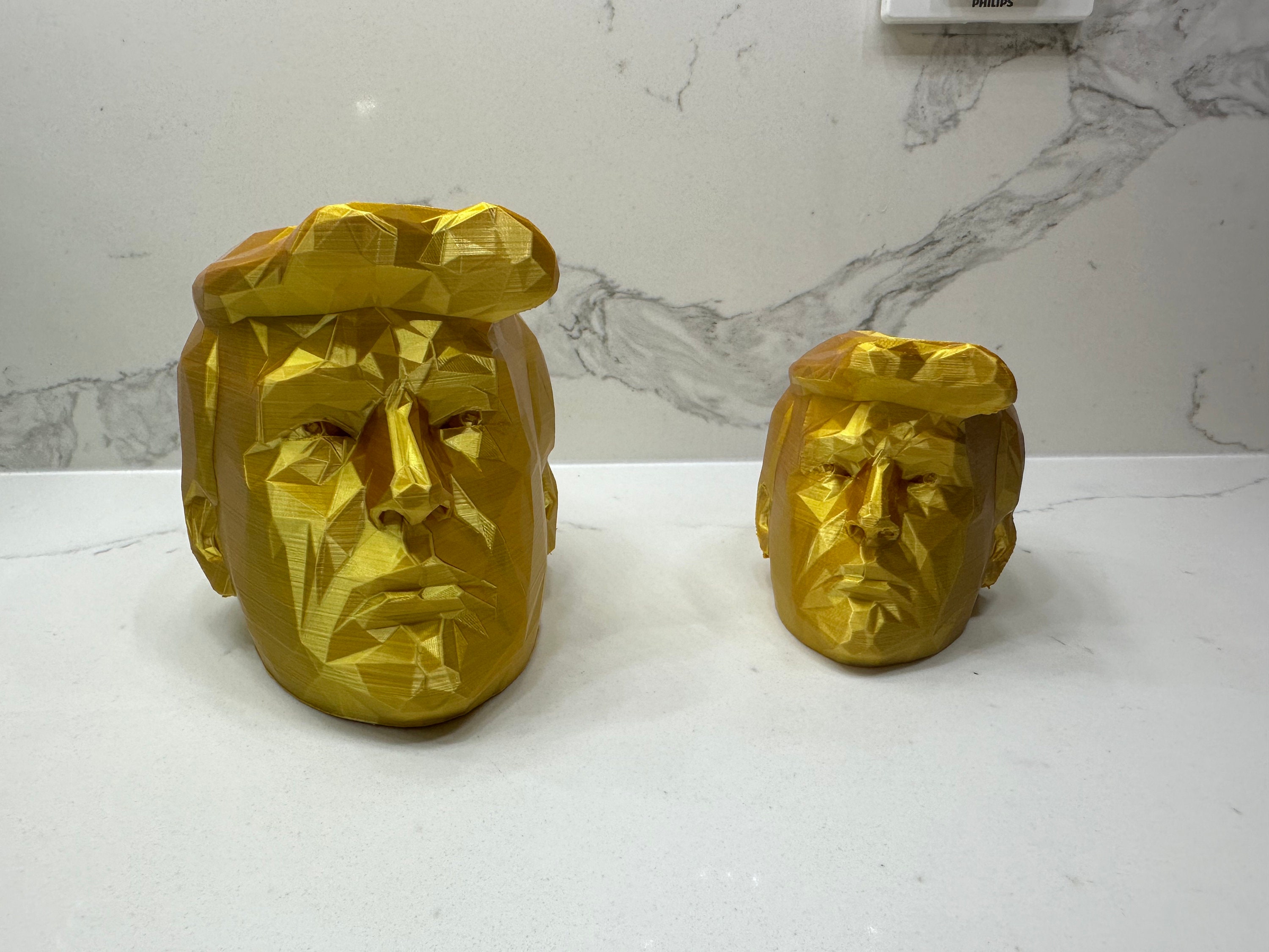 Stylized Sculpture of Donald Trump's Head 3D Printed - Etsy