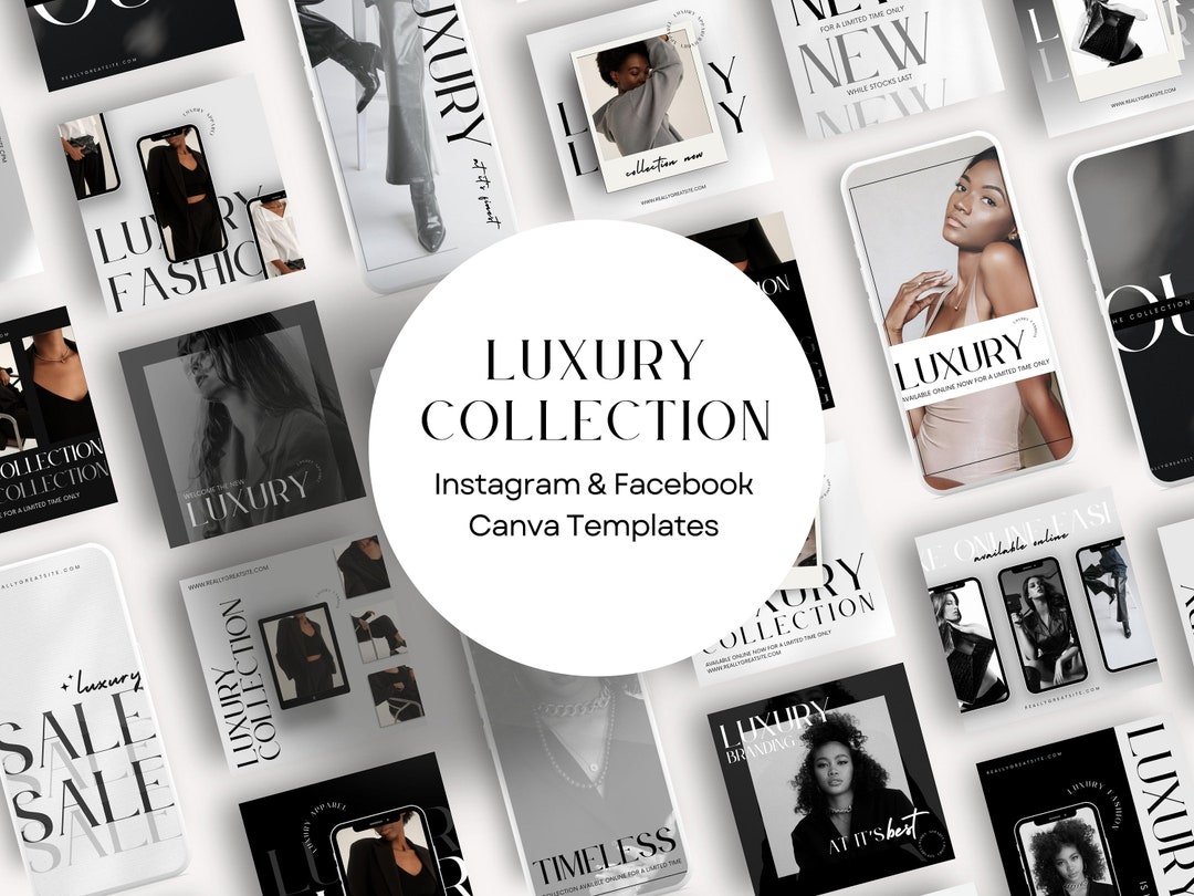 LUXURY Social Media Templates for Canva, Instagram and Facebook ...