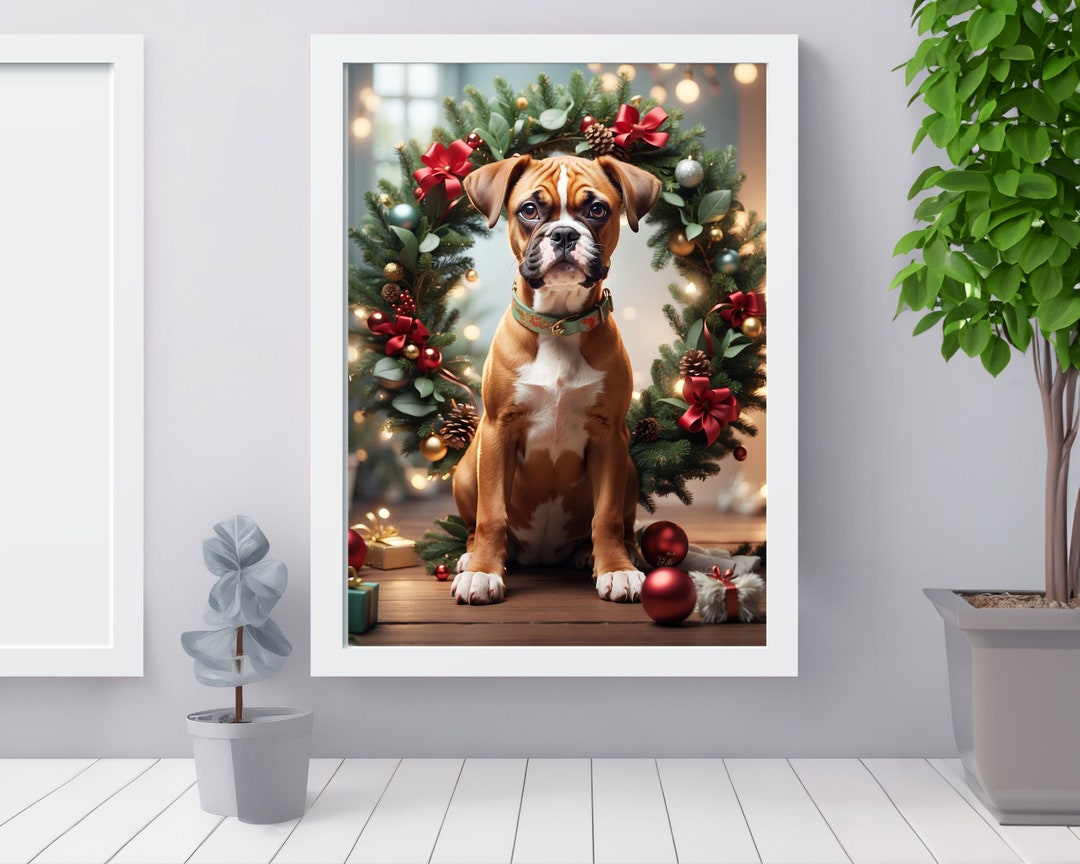 Cute Boxer Digital Art Poster Download - Perfect for Kids' Rooms and ...