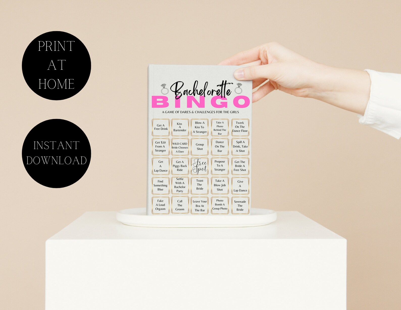 Bachelorette Bingo Printable Bachelorette Bingo Bachelorette Etsy