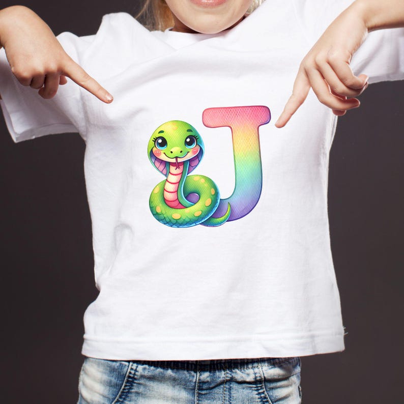 A-Z Snake Alphabet Clipart, Cute Watercolor Snake Letters PNG, Digital ...