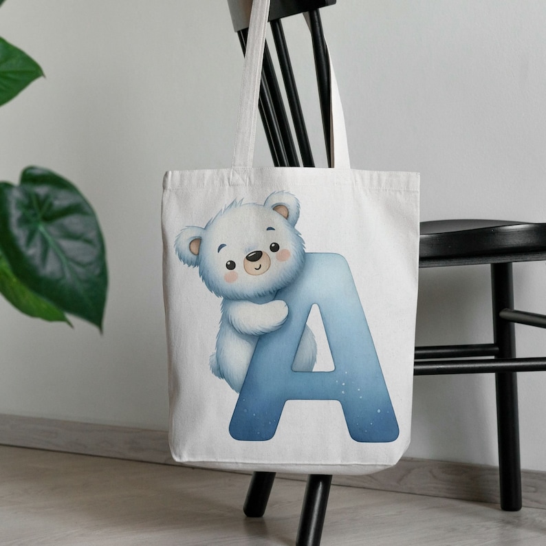 Watercolor Teddy Bear Alphabet A-Z Clipart, Alphabet Png, Nursery Decor ...