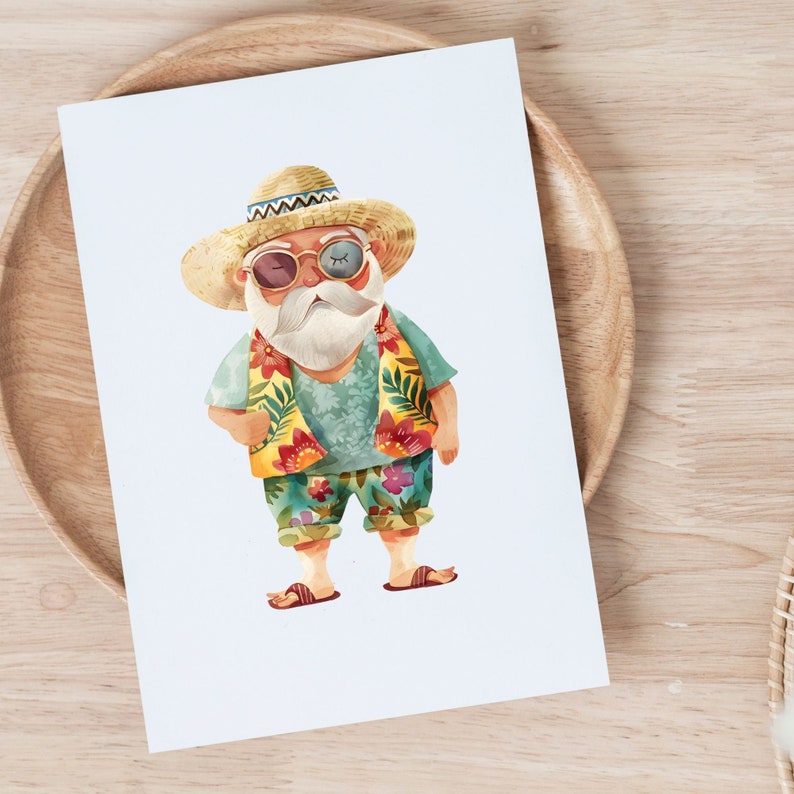 Watercolor Summer Grandparent Clipart Png, Grandma Clipart, Grandpa ...