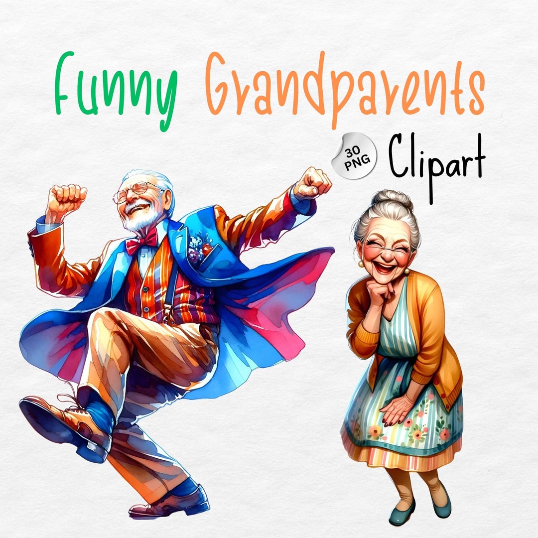 Grandparent Funny Clipart Family Clipart Png Grandparent Png Grandma