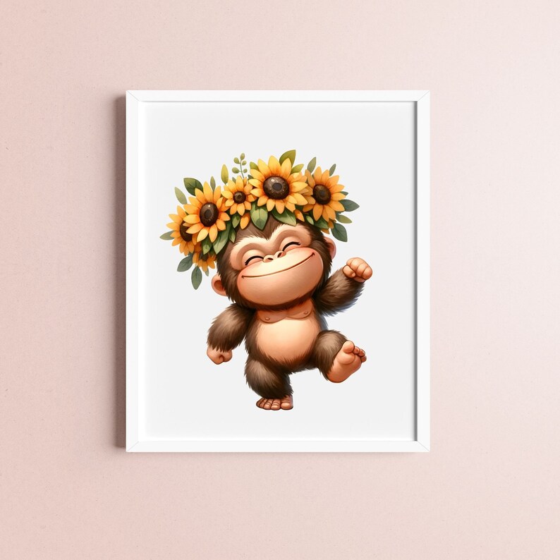 Sunflower Animal PNG Clipart, Cute Animal With Flower, Cute Animal for ...