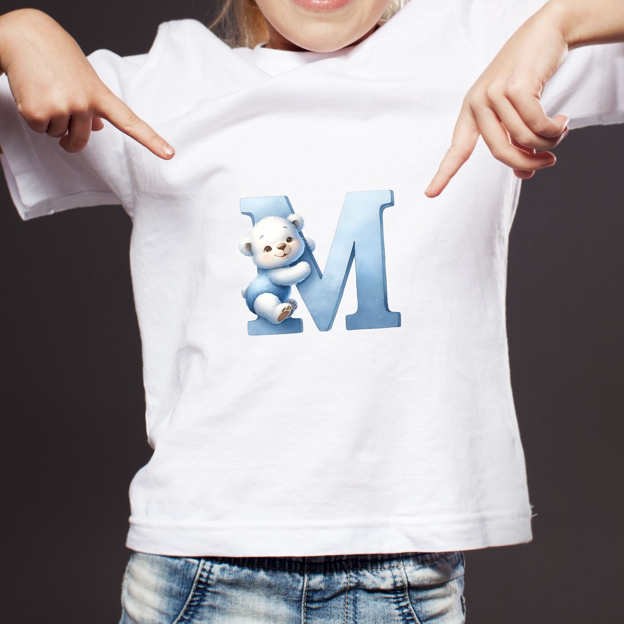 Watercolor Teddy Bear Alphabet A-Z Clipart, Alphabet Png, Nursery Decor ...