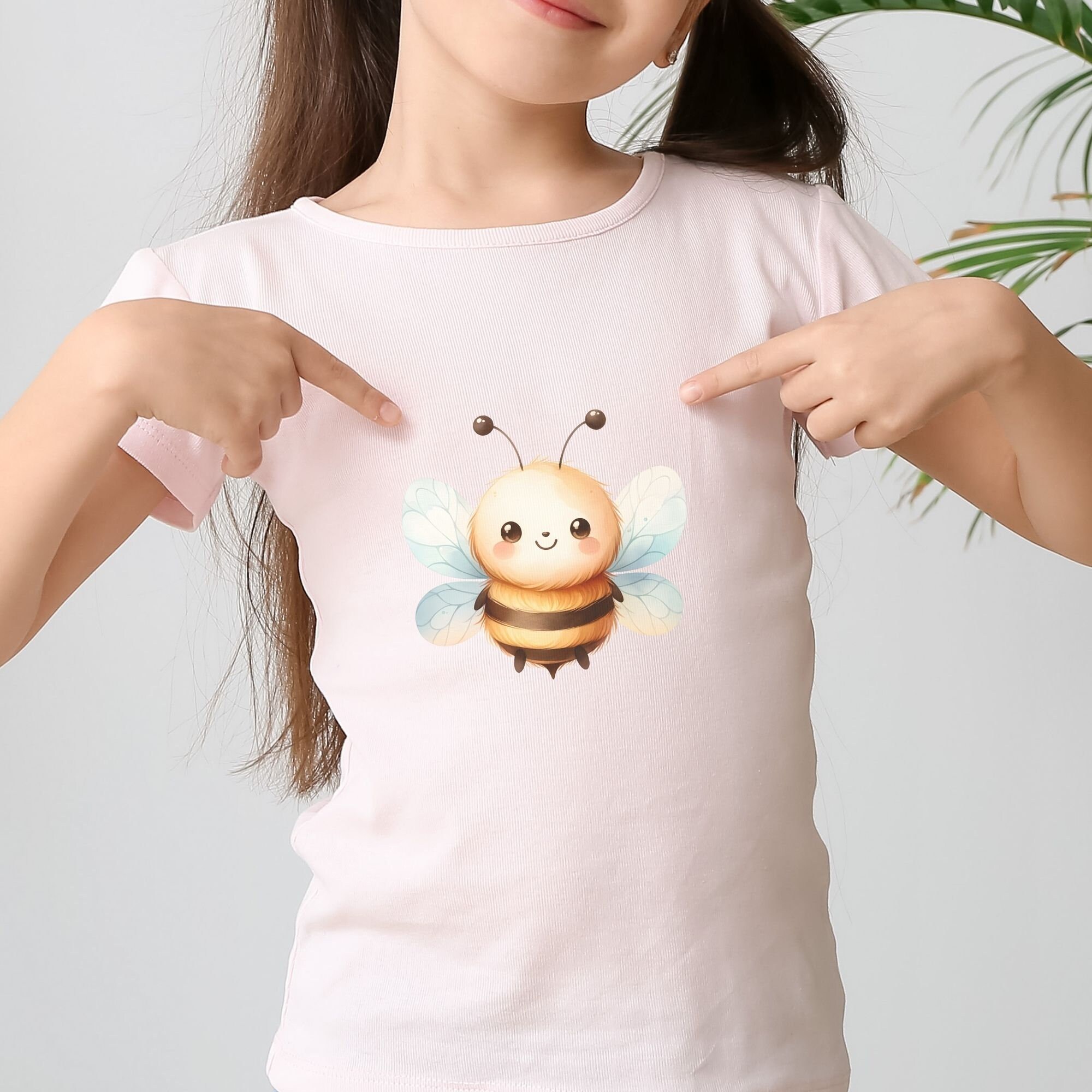 31 Cute Honey Bee PNG Clipart, Watercolor Honey Bee PNG Bundle, Baby ...