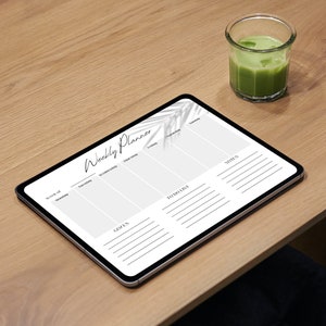 Weekly Planner Landscape Template Instant, Digital, Editable and ...