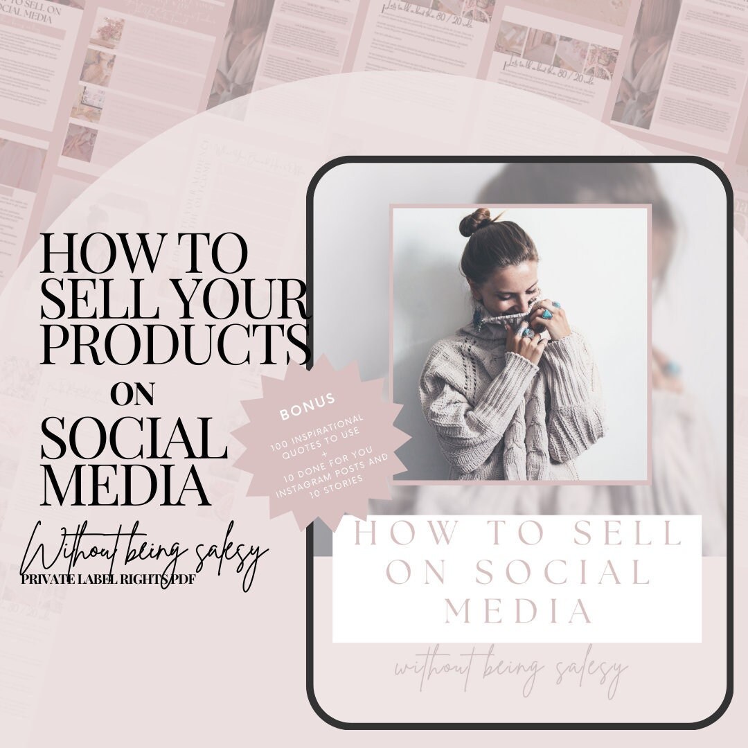 How to Sell Your Digital Products on Social Media Guide Ebook Template ...