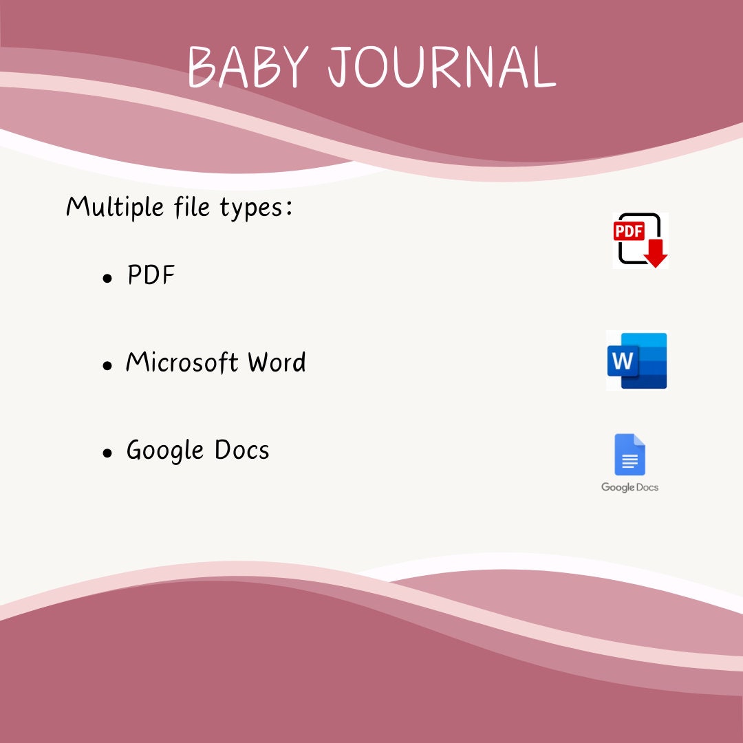 DIGITAL BABY JOURNAL, Baby Daily Log Book, Baby Daily Schedule, Feeding ...