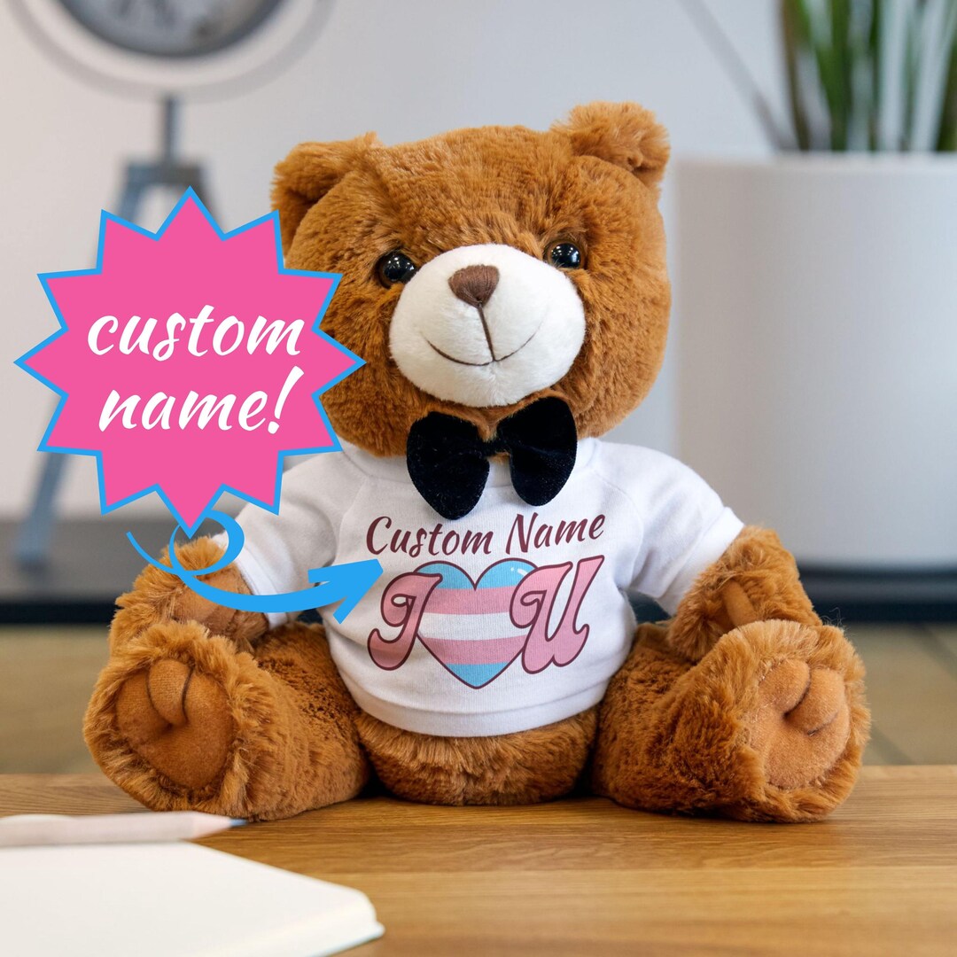 Personalized Trans Pride Plush Custom Trans Plush Trans Lives Matter ...