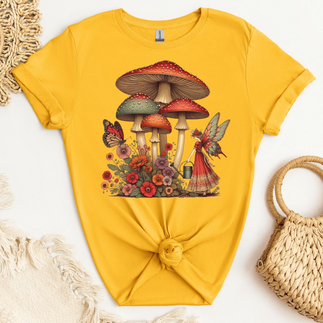 Mushroom Motif Mushroom Motifs Mushroom Shirt Mushroom Tshirt Magic ...