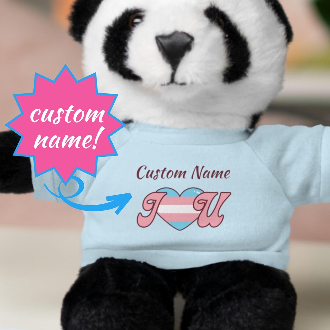 Personalized Trans Pride Plush Custom Trans Plush Trans Lives Matter ...
