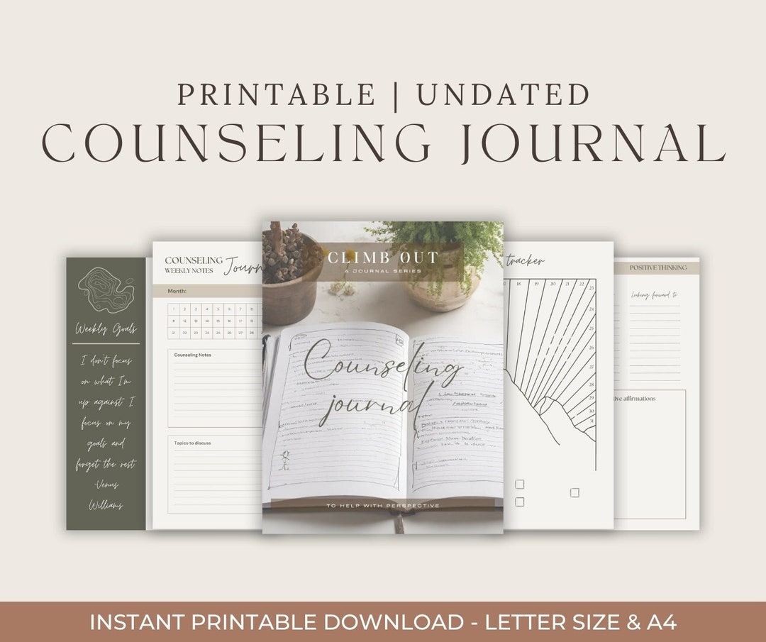 Digital Counseling Therapy Journal - Etsy