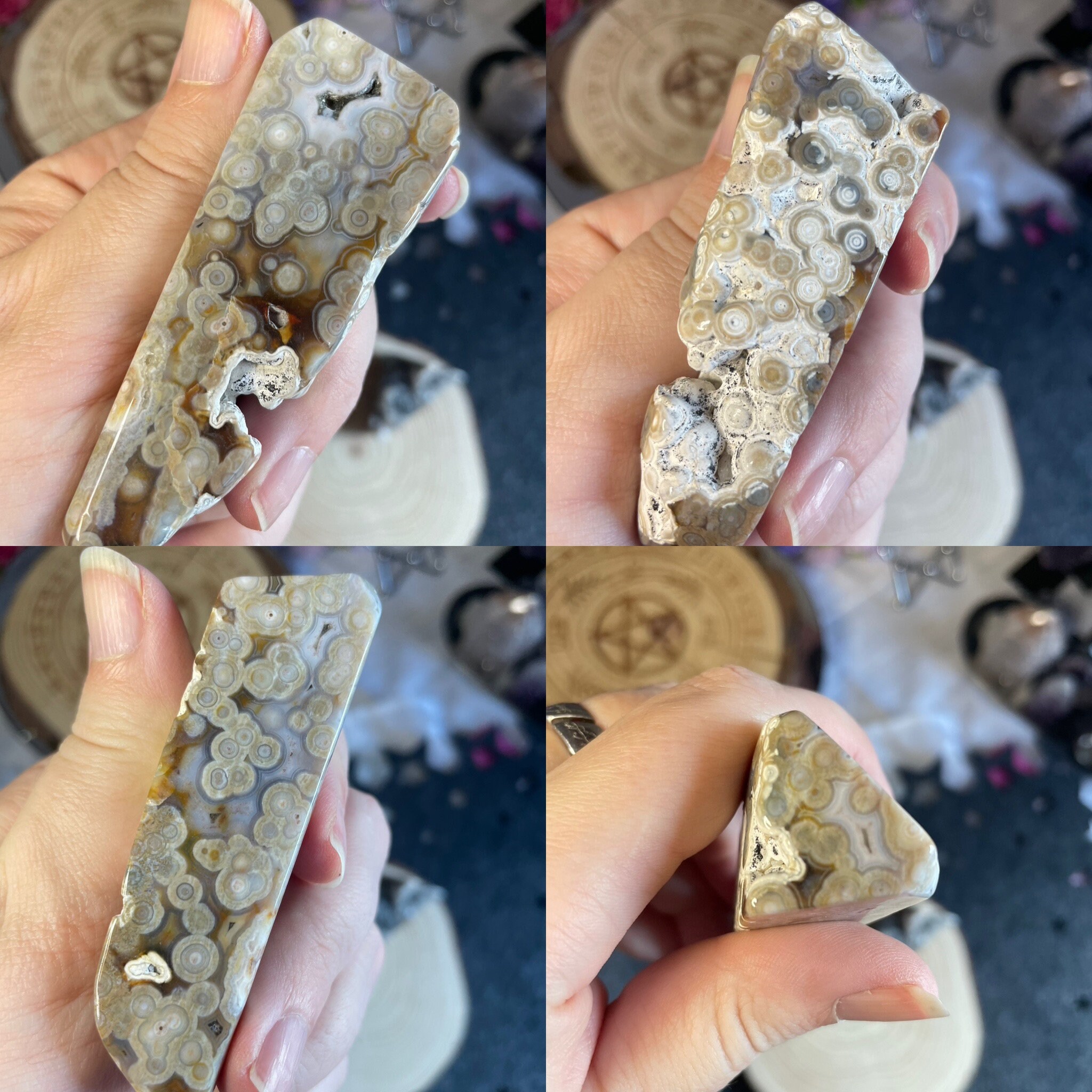 Ocean Jasper Freeforms With Lots of Orbs - Etsy