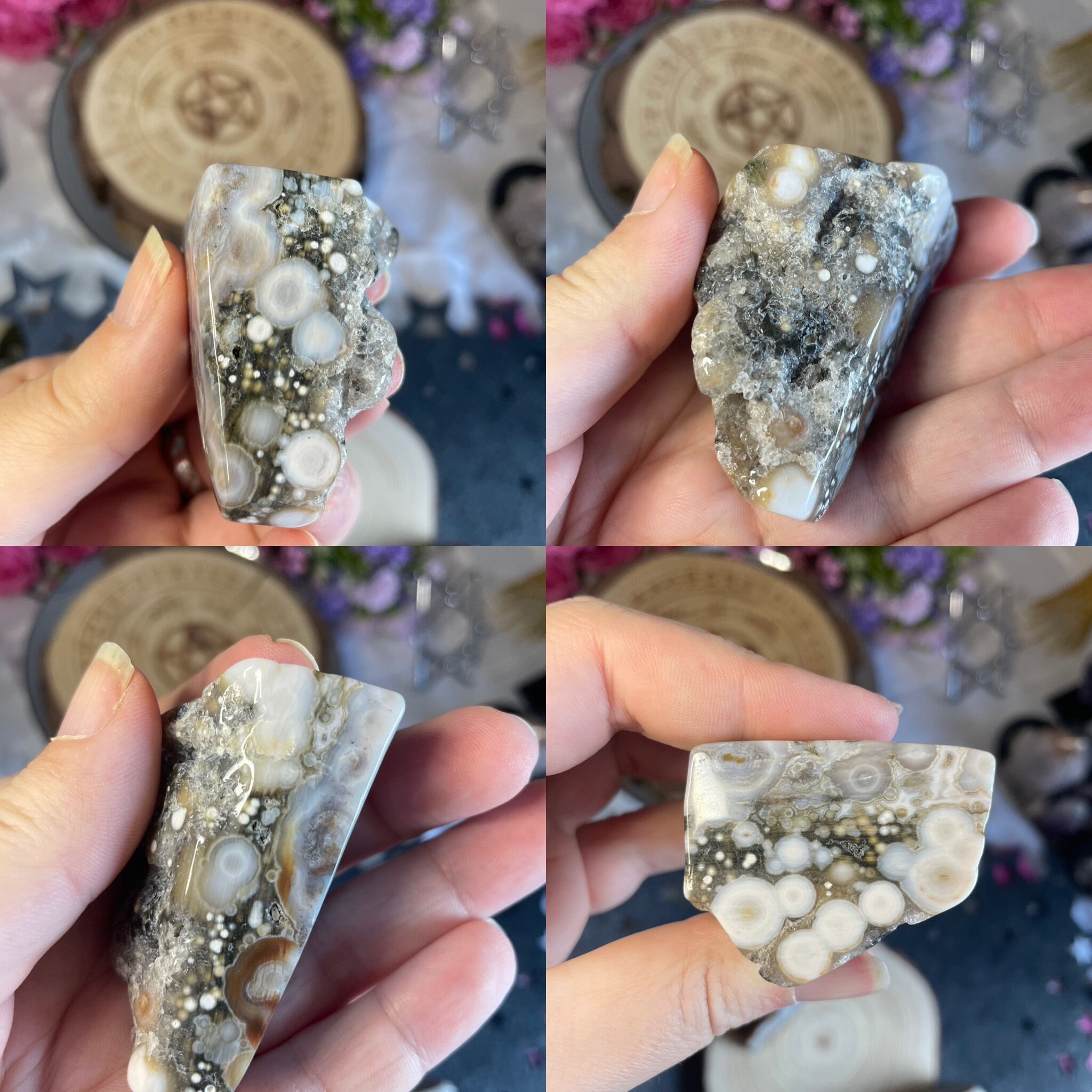 Ocean Jasper Freeforms With Lots of Orbs - Etsy