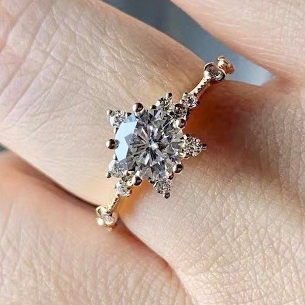 Star Engagement Ring - Etsy