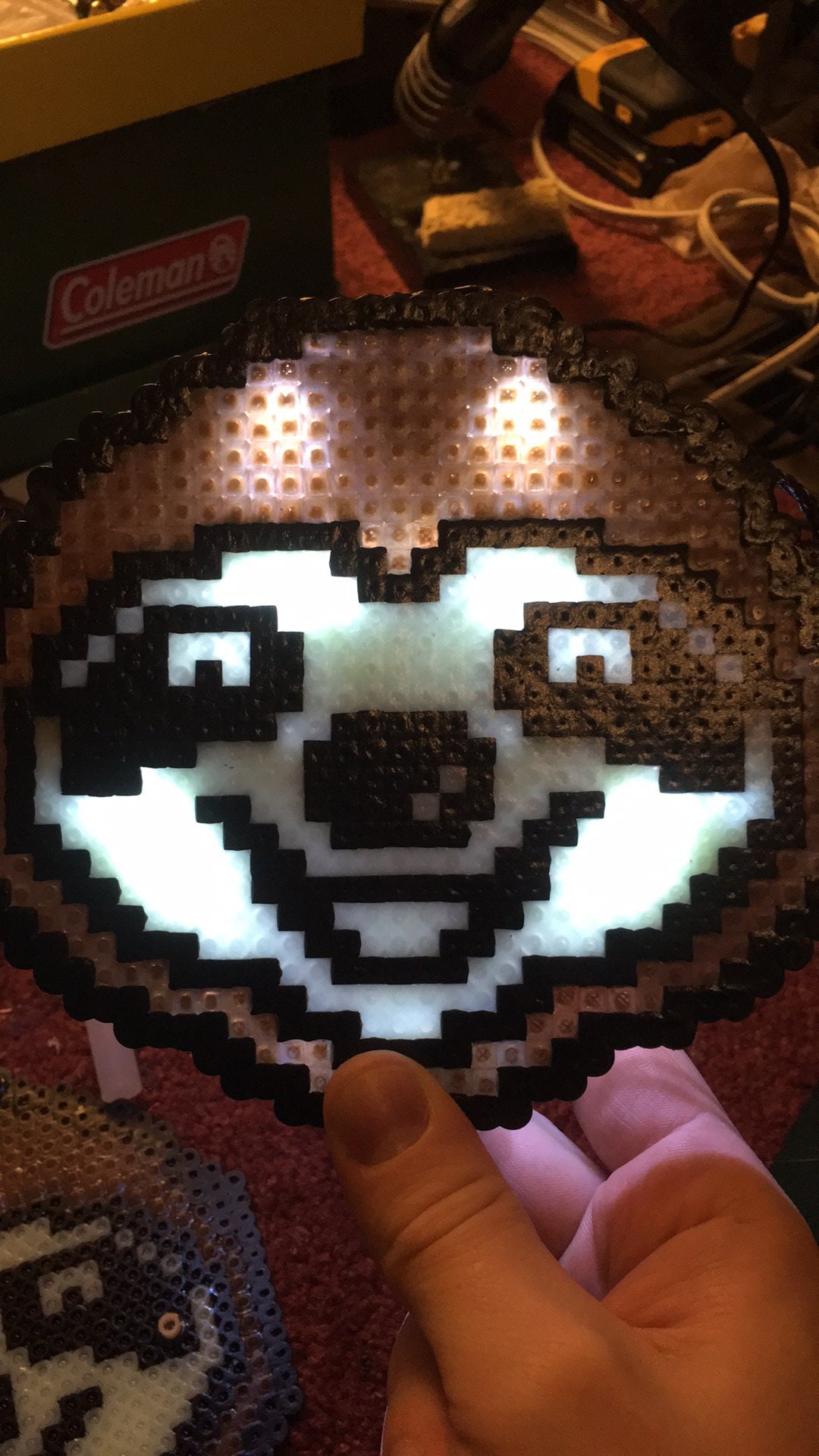 LED Kandi Sloth Necklace: Rave Light Toy Glow Perler Candy Festival Edm ...