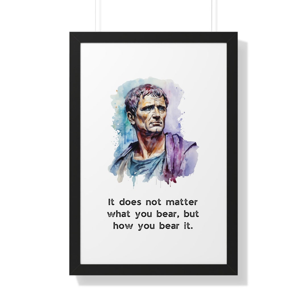 Seneca Definition Print Motivational Framed Poster Inspirational Quote ...