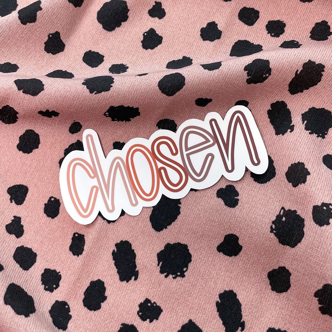 CHOSEN Sticker Christian Laminated - Etsy