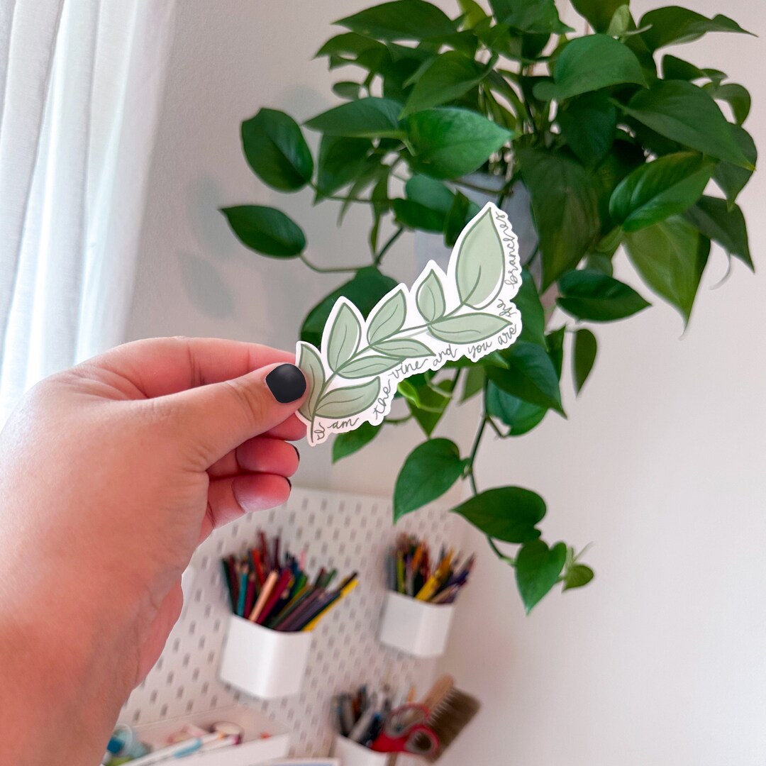 I Am the Vine | Christian Sticker | Vine Sticker | Branches | Bible ...