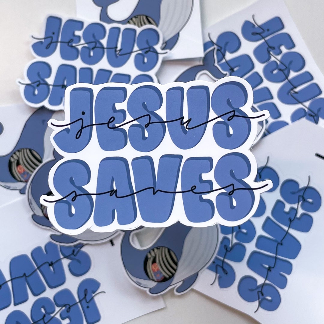 Jesus Saves | Christian Sticker | Salvation Sticker | Bible Sticker ...