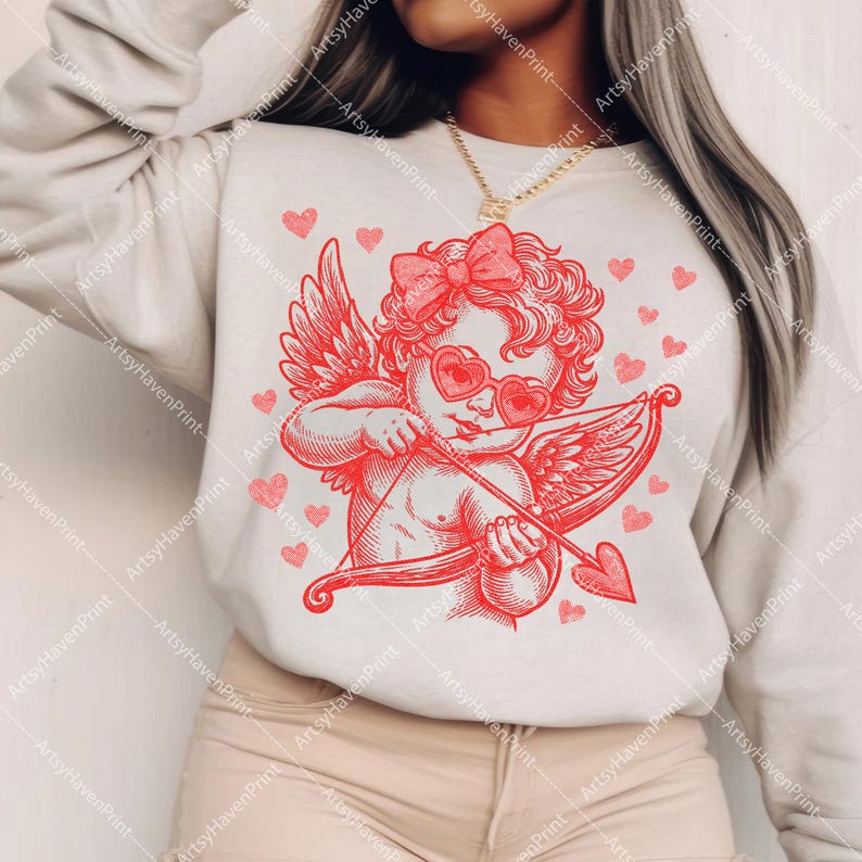 Halftone Cupid PNG, Valentine's Day, Pixel Art (digital Download) - Etsy
