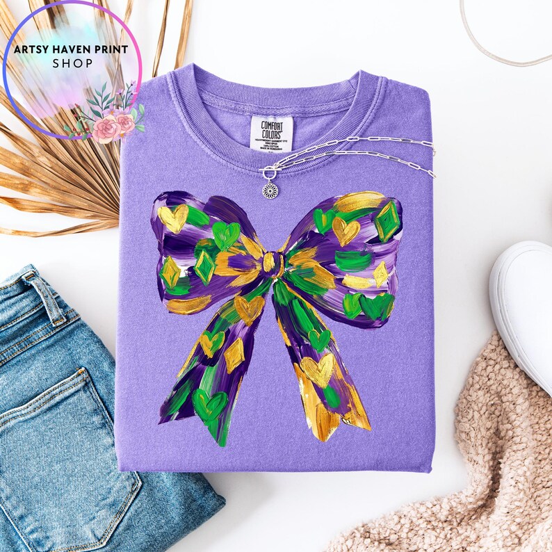 Mardi Gras Bow PNG, Bow Brushstroke Png, Mardi Gras Carnival Png, Mardi ...