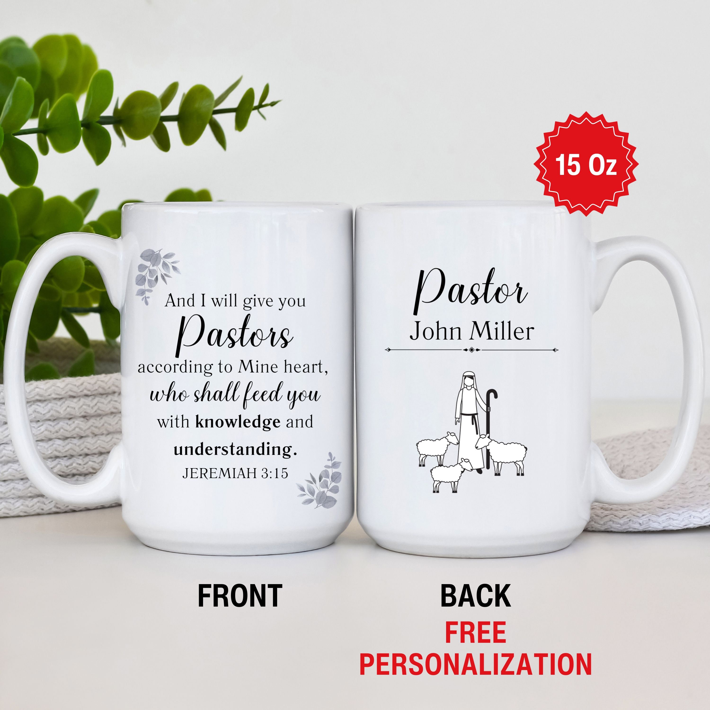 Custom Pastor Mug/pastor Appreciation Gift/personalized Gift for Pastor ...