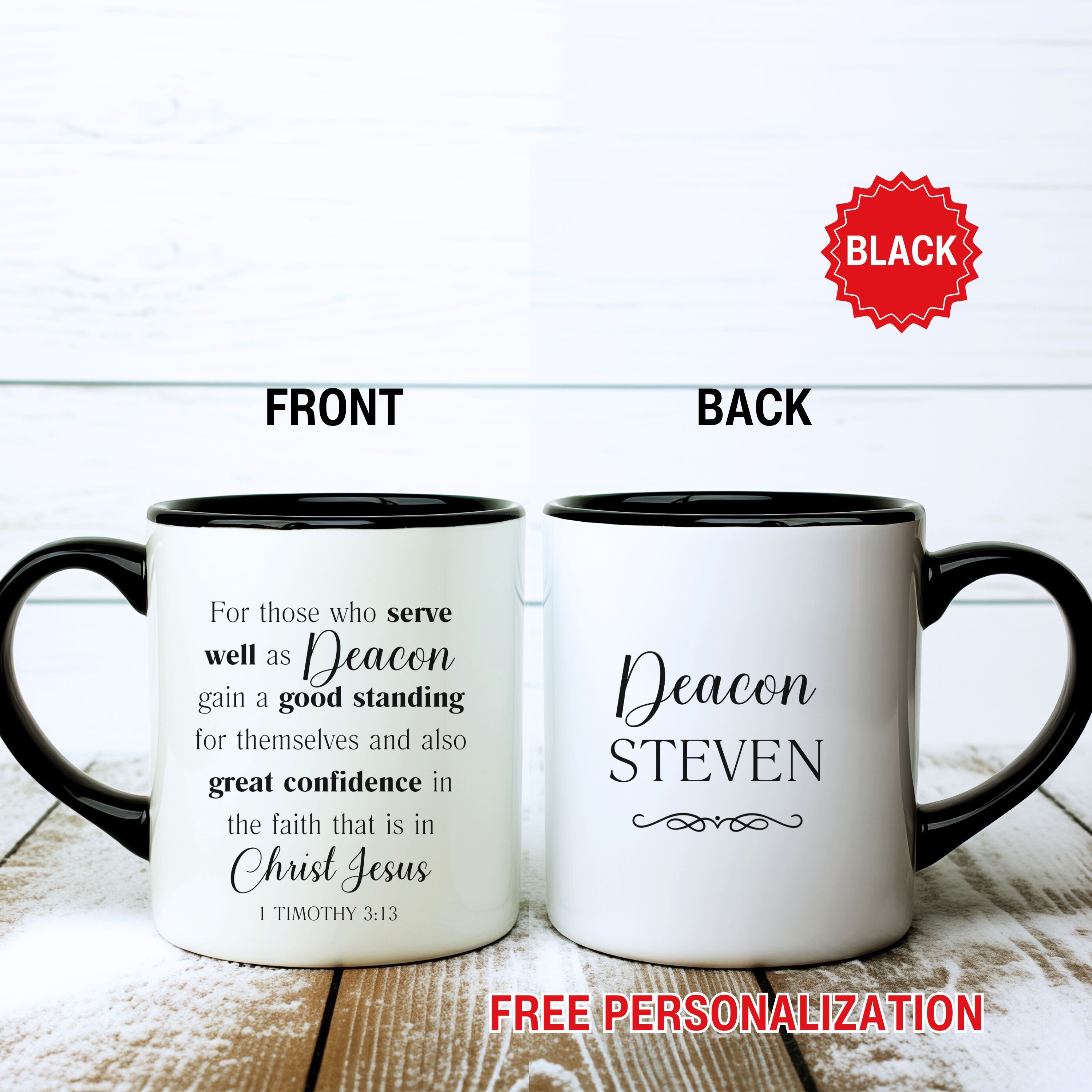 Deacon Mug/personalized Gift for Deacon/gift for Deacon/christian ...