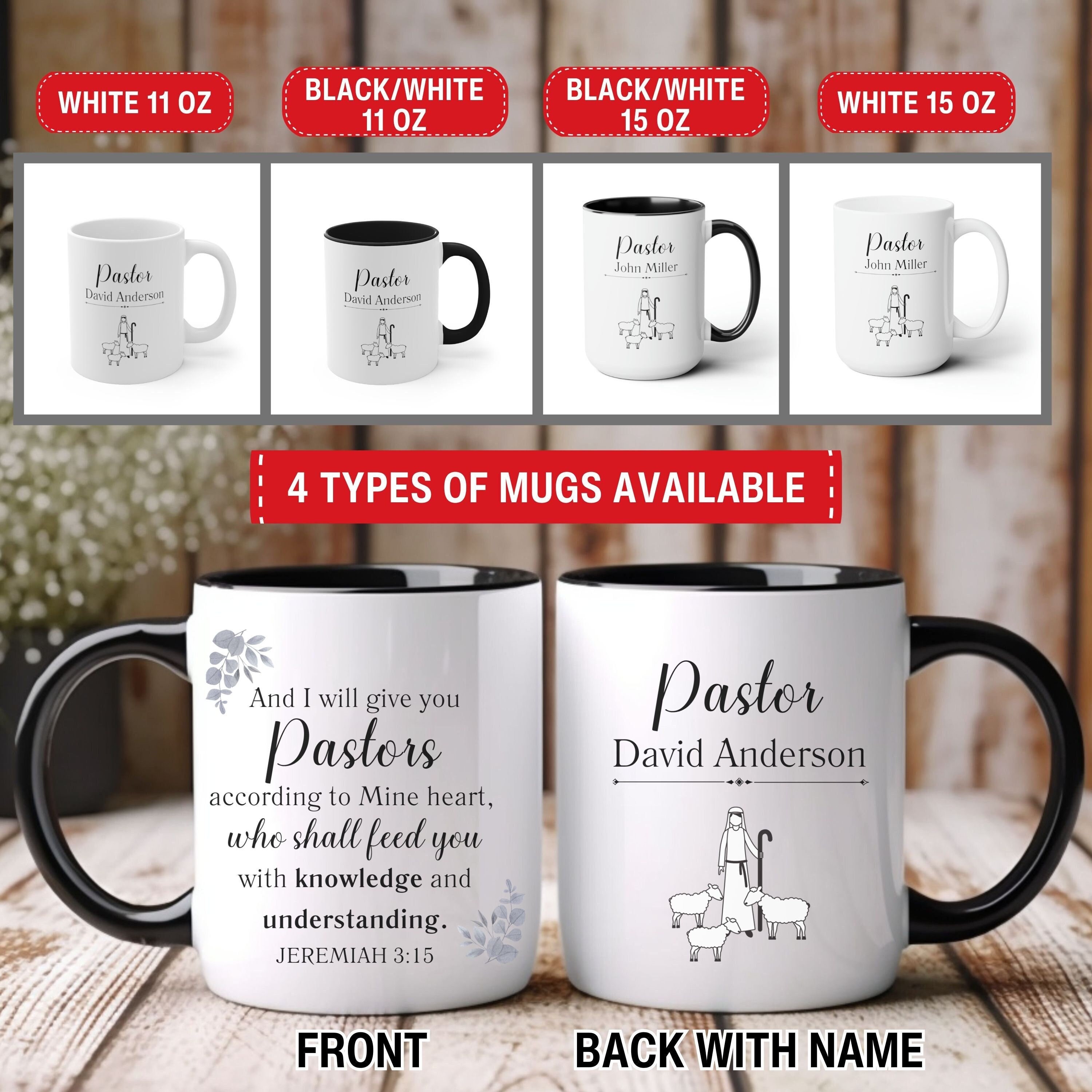 Custom Pastor Mug/pastor Appreciation Gift/personalized Gift for Pastor ...