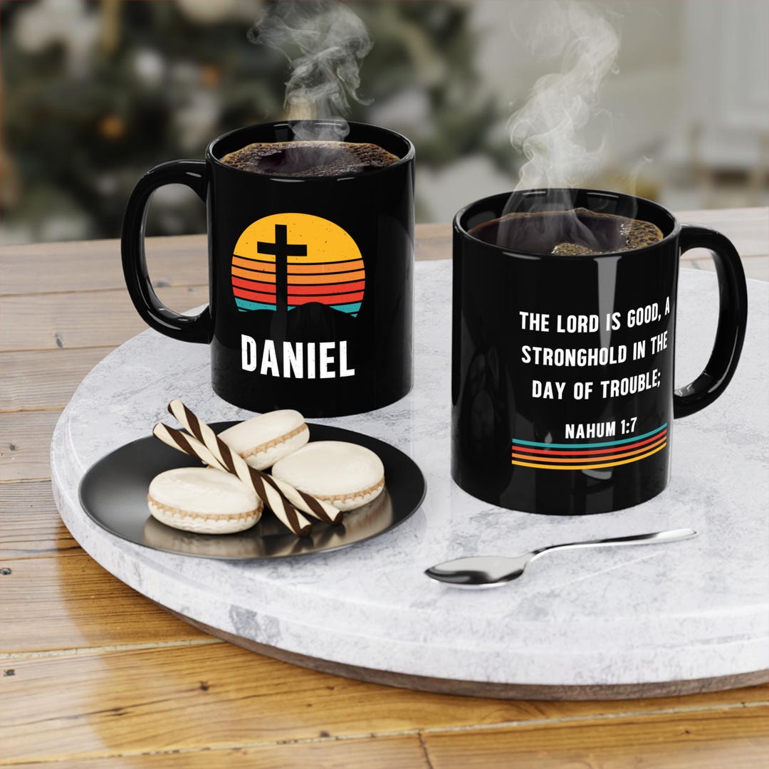Personalized Christian Mug for Men, Religious Bible Verse Gift for Him ...