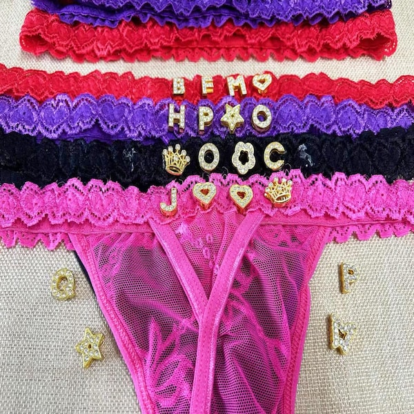 Custom Letters Thong - Etsy