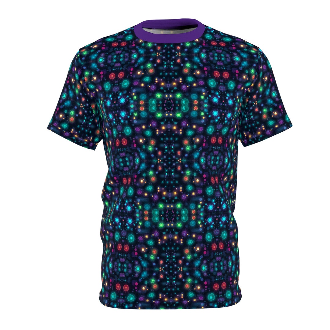 Bioluminescent Atoms Facade Unisex Cut & Sew All Over Print Tee - Etsy