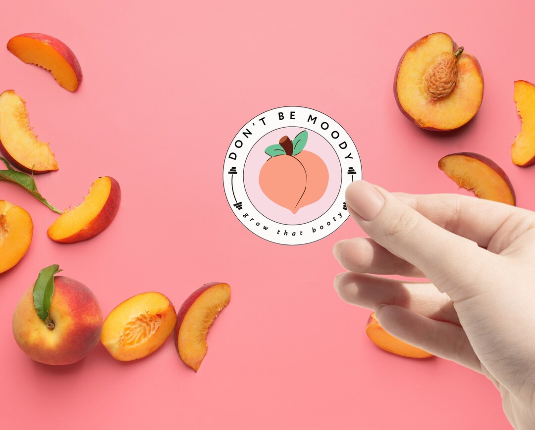 Gym Sticker, Peach Gym Sticker, Water Bottle Sticker, Laptop Sticker ...