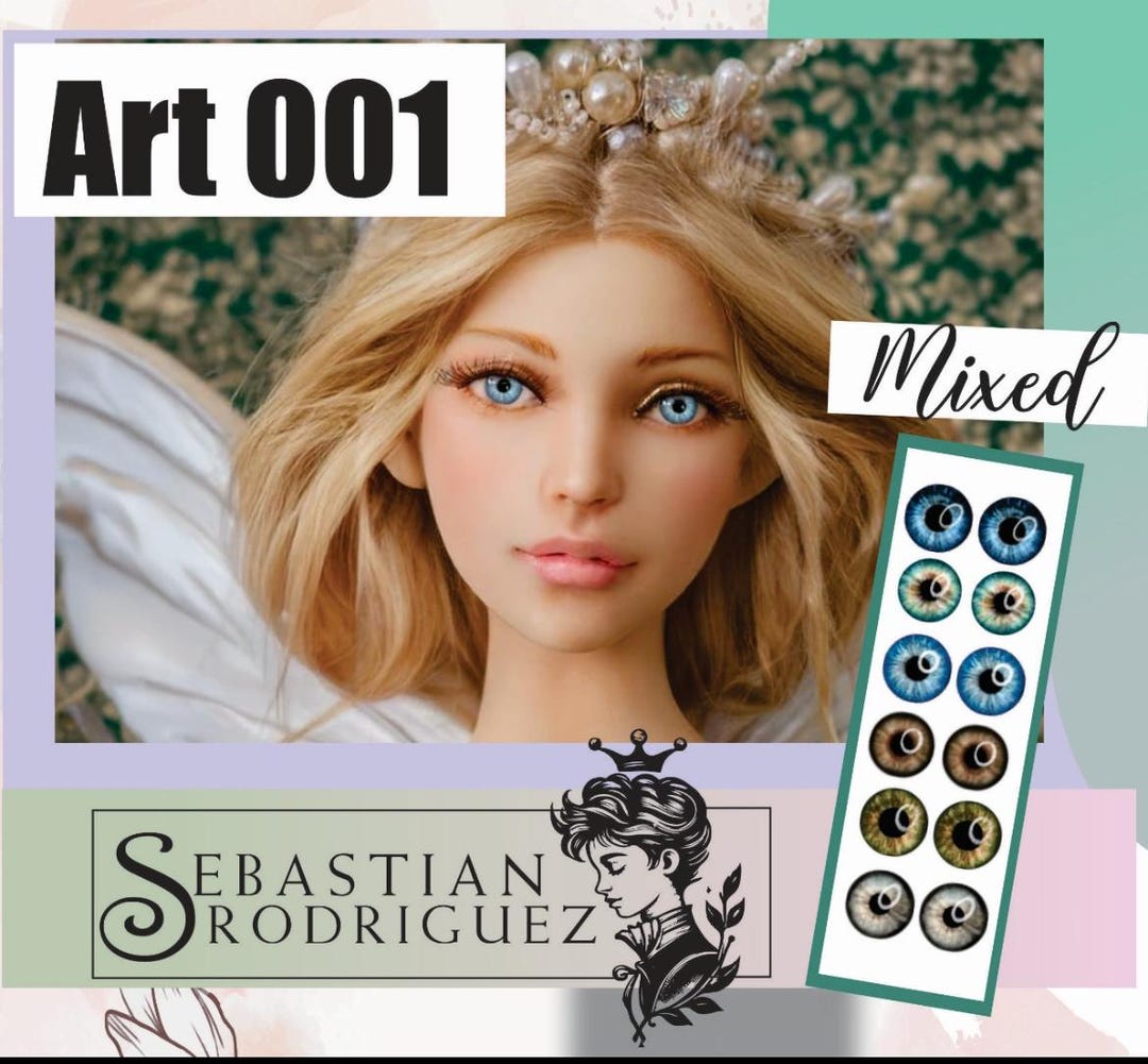 3D Sticker Resin 2mm Eyes Adhesive for Dolls Air-dry Clay and Polymer ...
