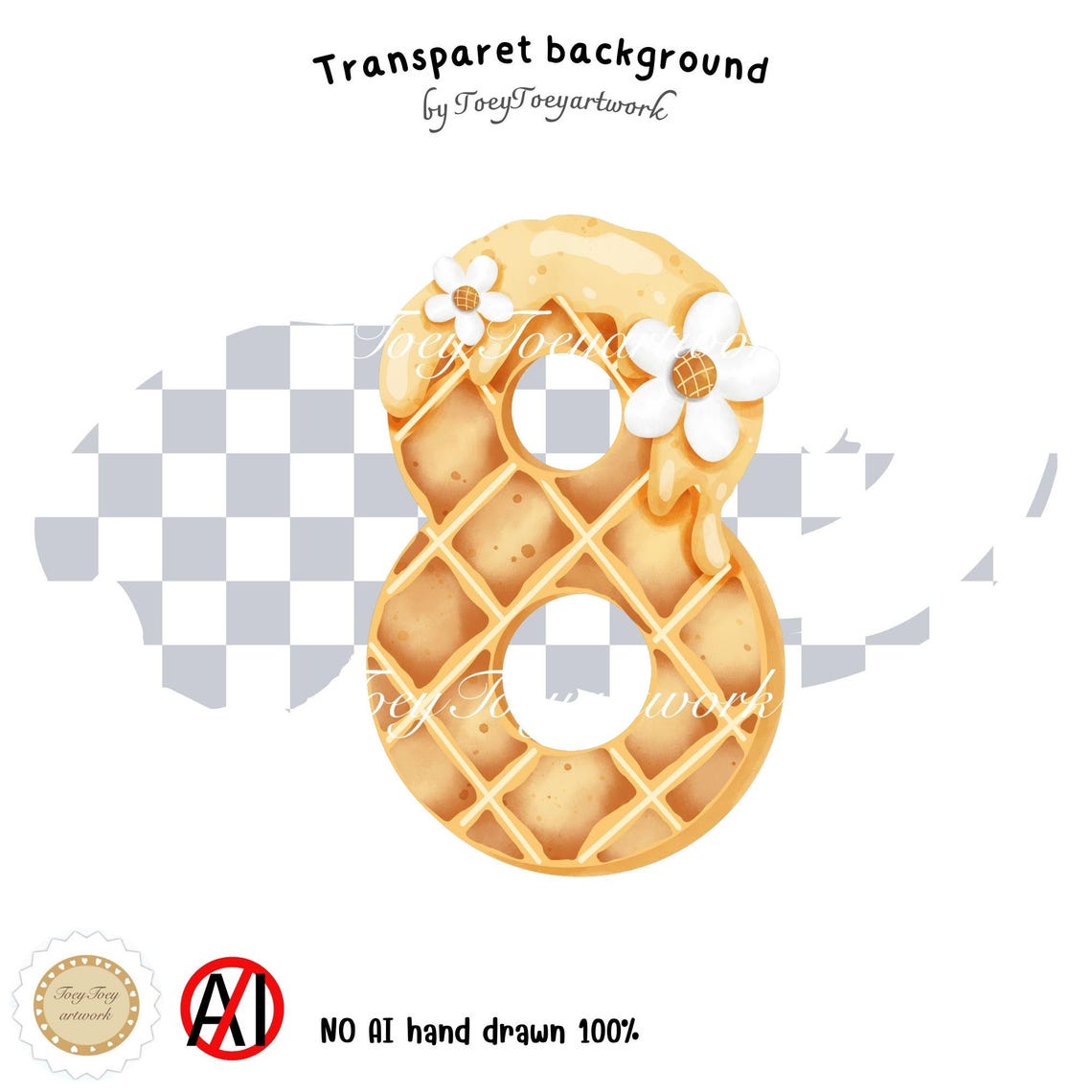 Watercolor Honey Numbers Clipart,number Clipart, Honey Numbers,sweet ...