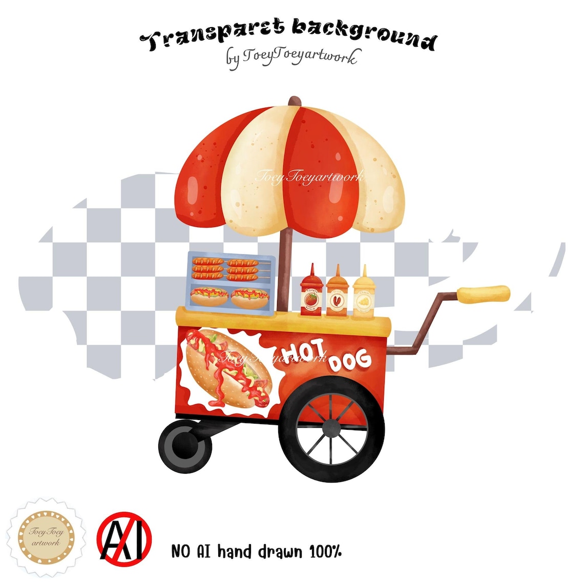 Watercolor Hot Dog Clipart,hot Dog Clipart,hot Dog,food Clipart, BBQ ...