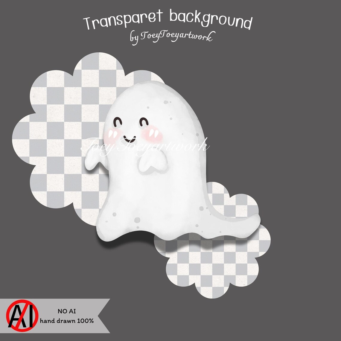 Watercolor Ghost Clipart - Cute Ghost Clipart - Halloween Clipart ...