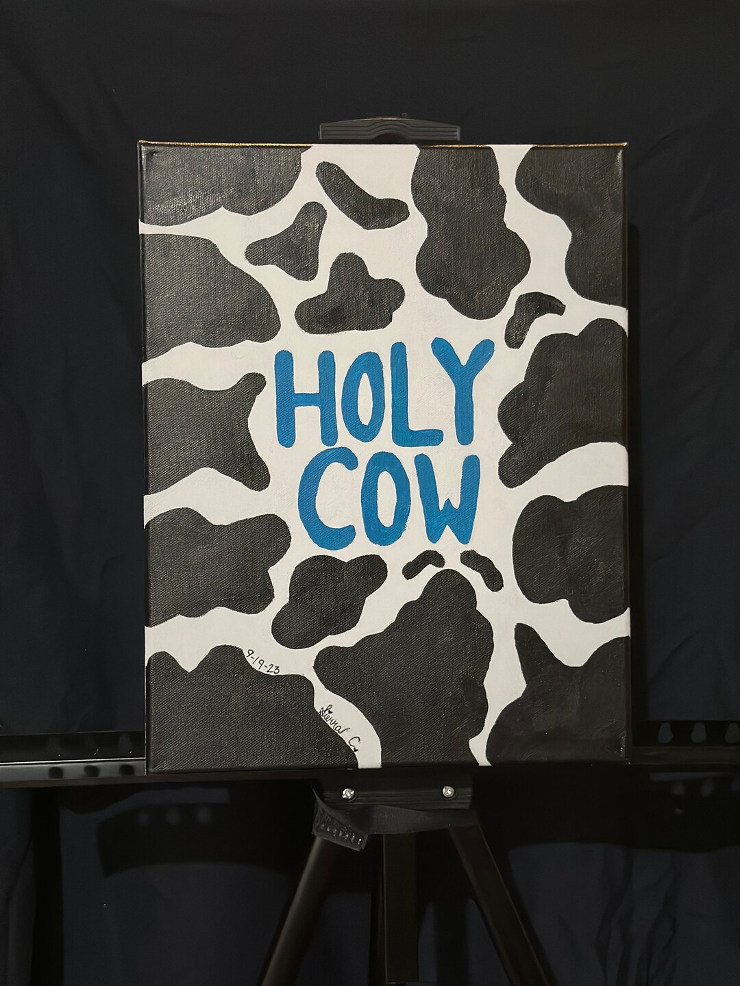 HOLY COW Painting Farmhouse - Etsy