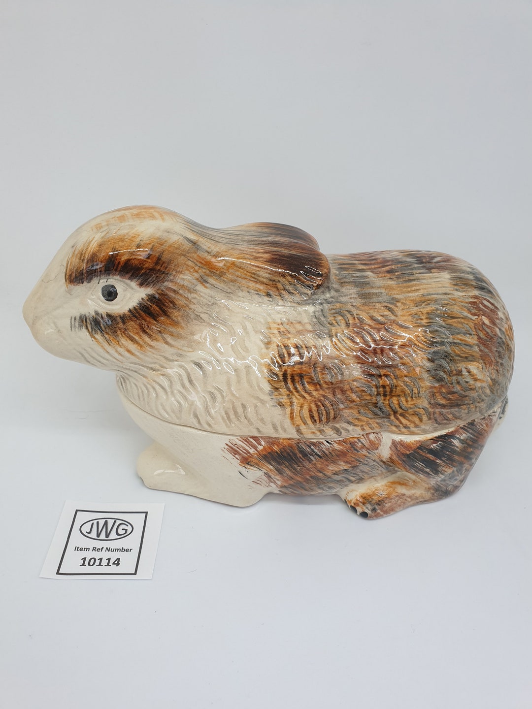 Michel Caugant - Hare (rabbit) - Rare, Ears Down, Browns and Grey. Pate ...