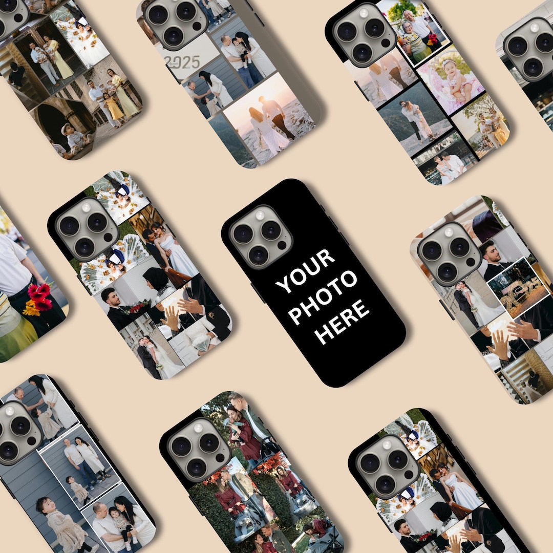Custom Photo Collage Phone Case: Personalized iPhone Cover - Etsy
