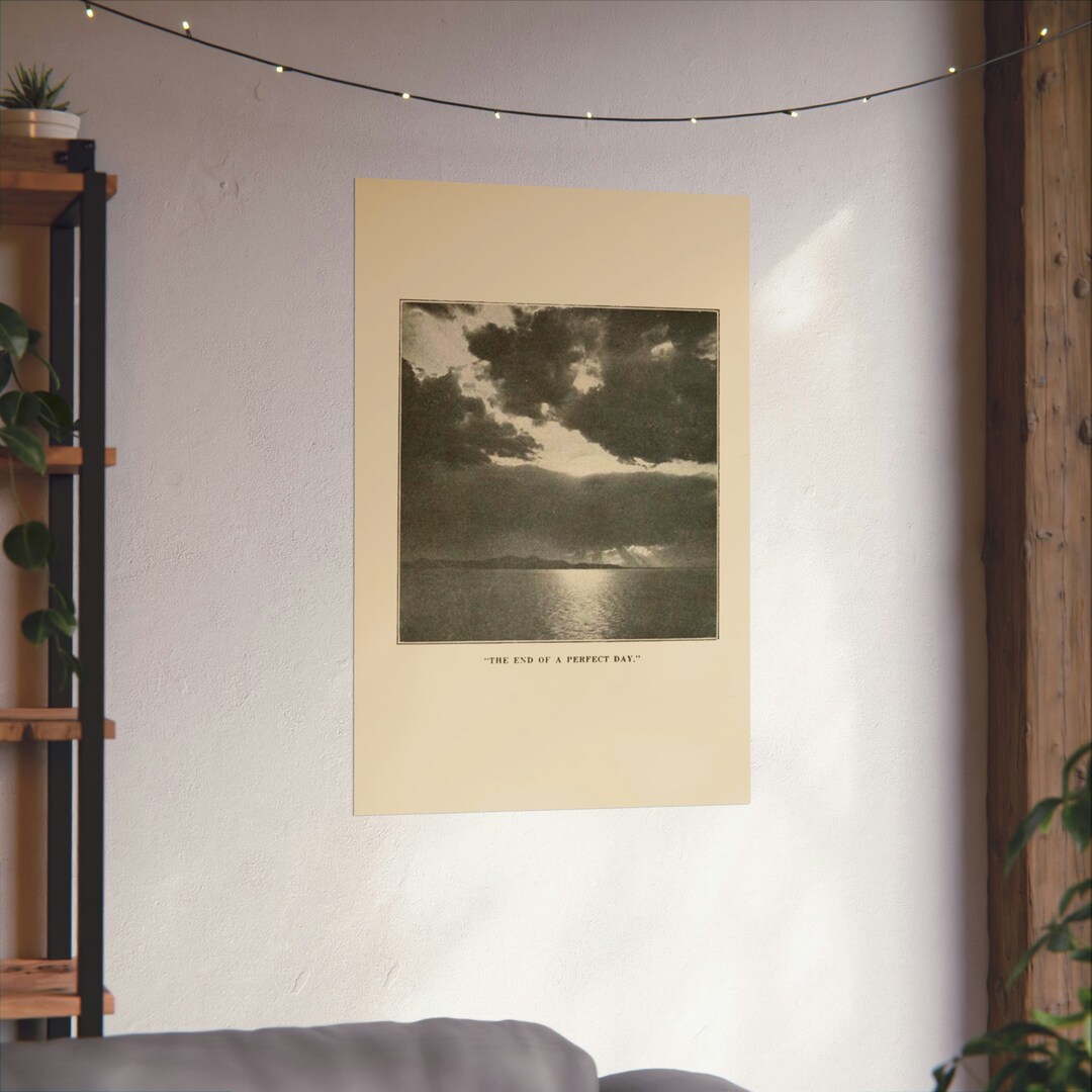 The End of a Perfect Day (vintage Poster) - Etsy Singapore