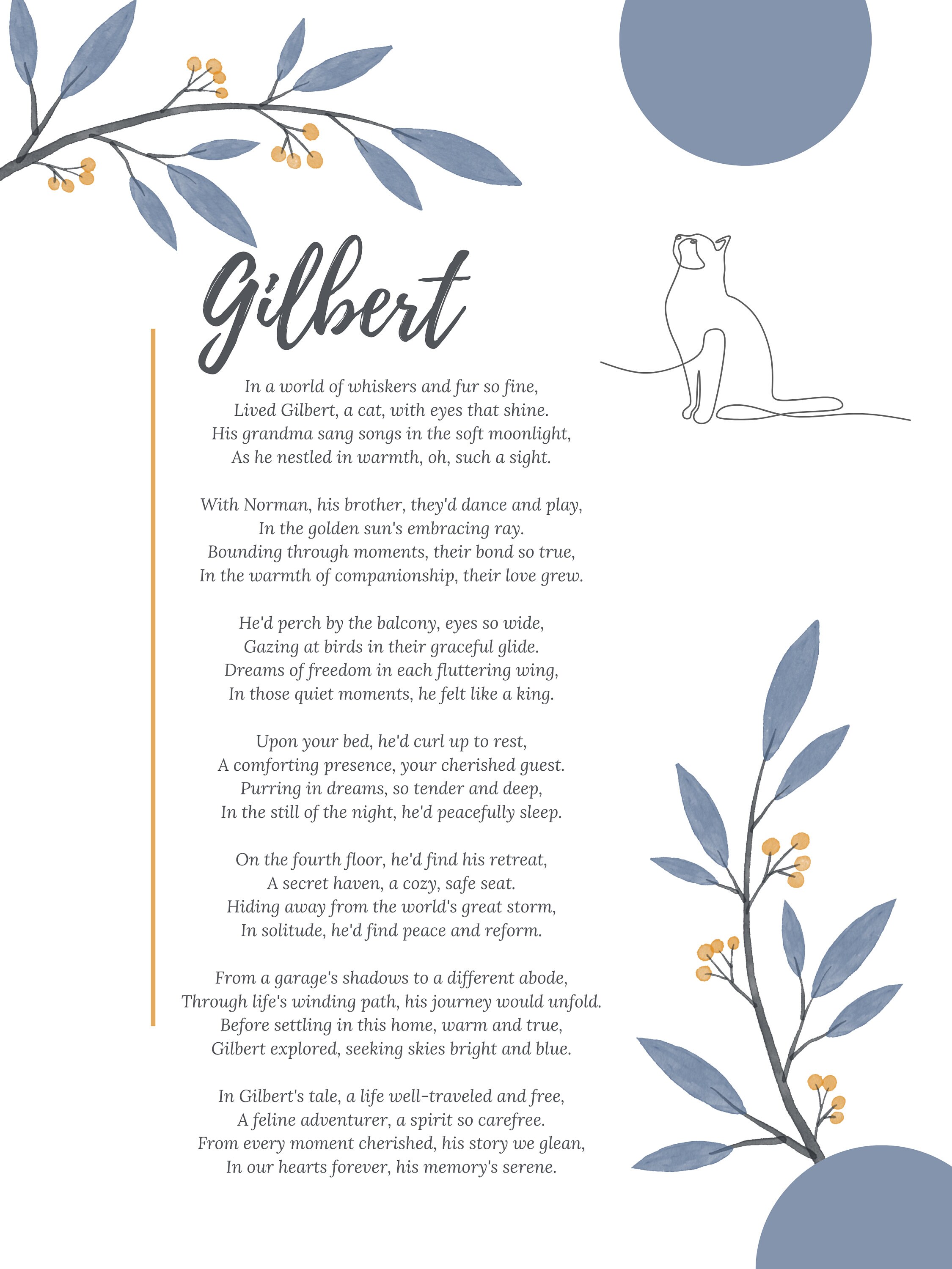 Custom Pet Poem Digital Art Personalized Gift Pet Memorial - Etsy