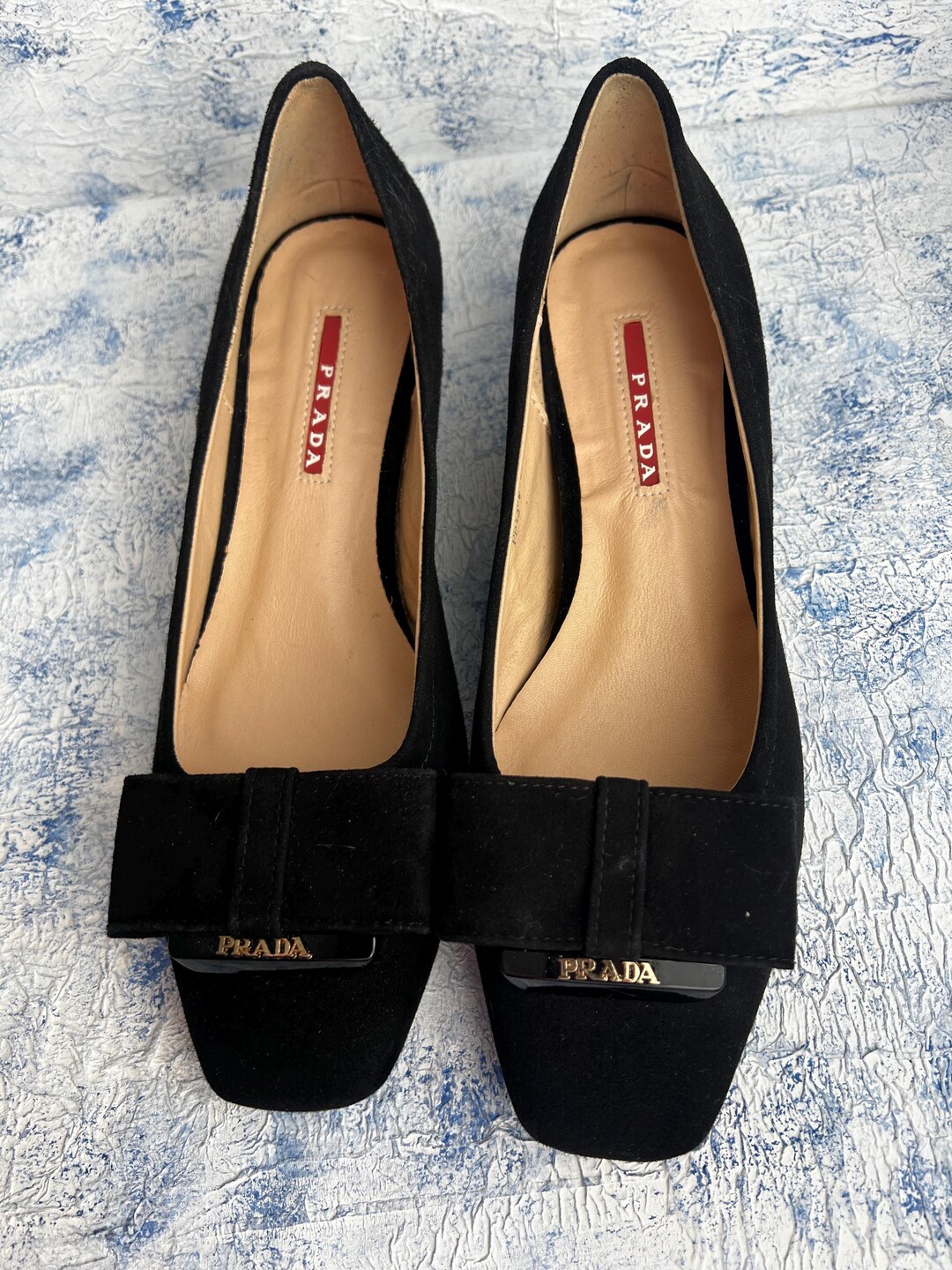 PRADA Monogram Black Women's Shoes Size 39 - Etsy