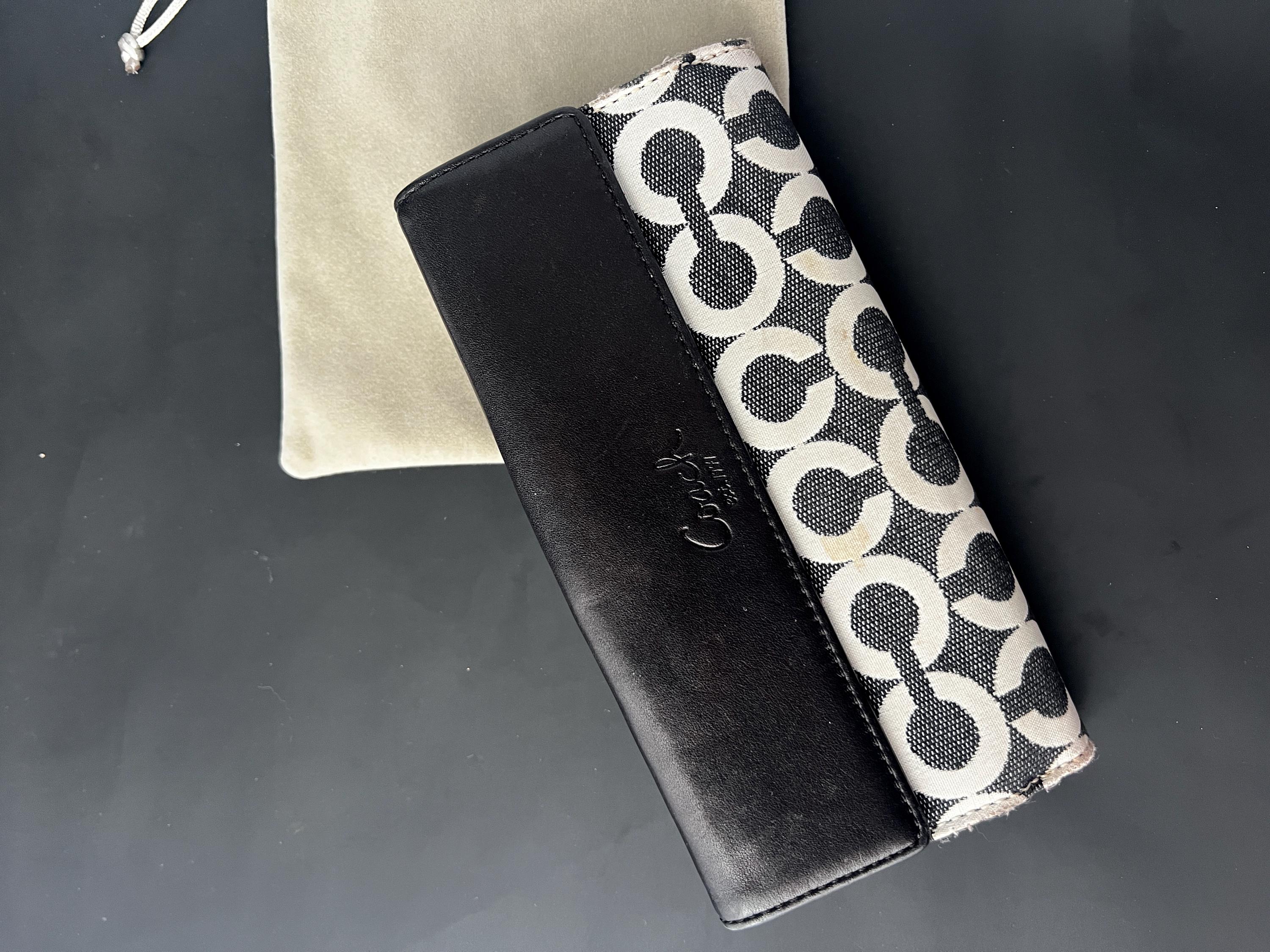 Coach Wallet White and Black Wallet-purses Wallet White - Etsy