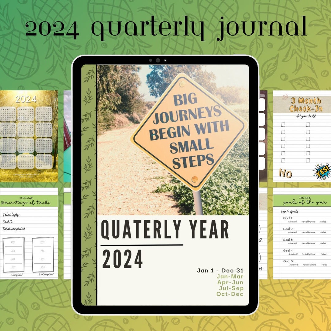 2024 Quarterly Journal | 2024 New Years Journal | Four Quarter Year ...