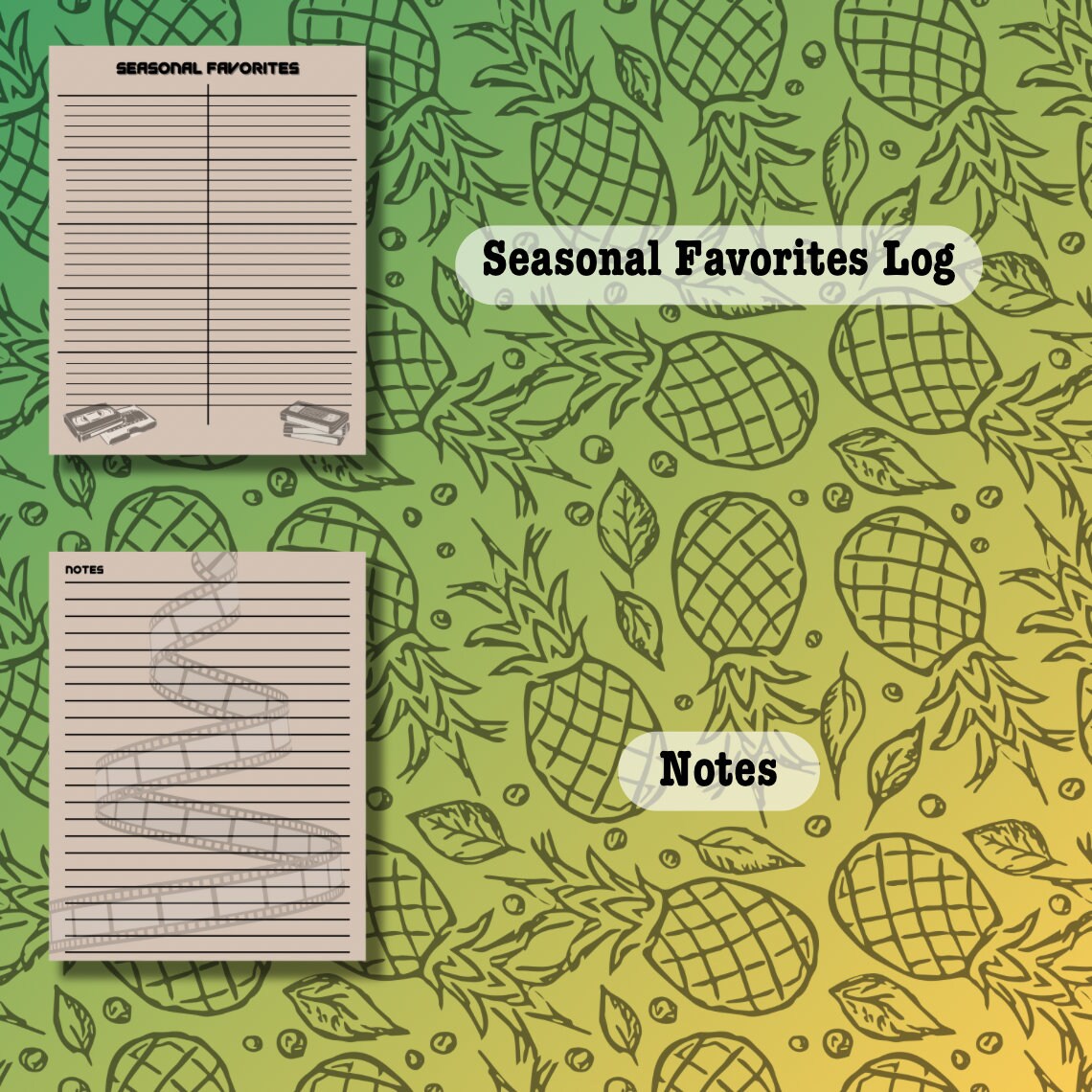 Personal Movie Library Journal | Movie Log | Movie Library Journal - Etsy