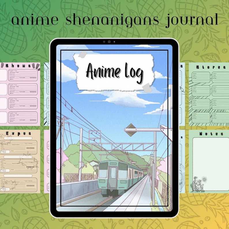 Anime Log Anime Diary Anime Journal Manga Log Anime Shenanigans - Etsy